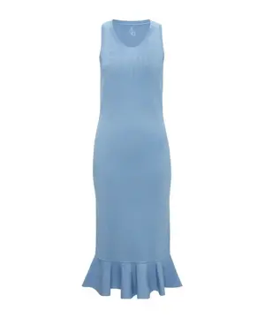 J.W.ANDERSON Sleeveless Ruffled Hem Dress