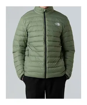 The North Face Logo Embroidered Zipped Down Jacket