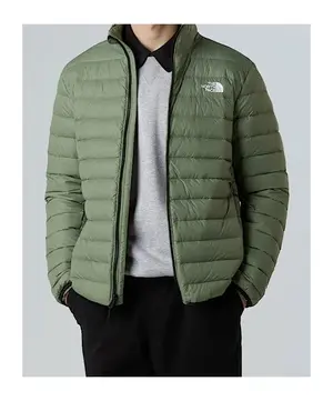 The North Face Logo Embroidered Zipped Down Jacket
