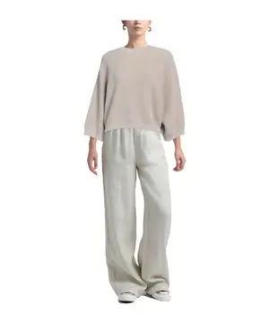 Brunello Cucinelli Waffle-knit Top With Shimmer Detail