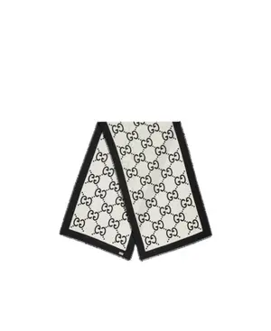 Gucci Gg All-over Logo Silk Scarf