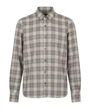 Peserico Long-sleeved Plaid Shirt