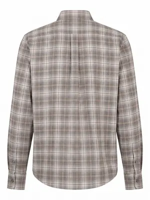 Peserico Long-sleeved Plaid Shirt