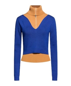 Tory Burch Two-tone Turtlenecks - Blue
