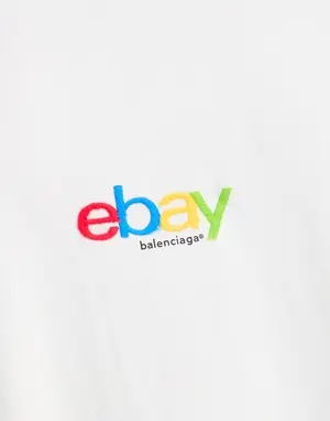 Balenciaga Oversized Crewneck T-shirt With Embroidered Logo
