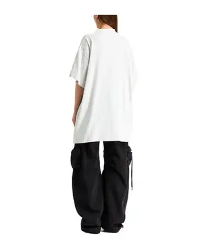Balenciaga Oversized Crewneck T-shirt With Embroidered Logo