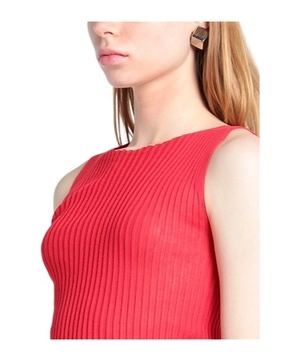 MAISON MARGIELA Knitted Sleeveless Crewneck Midi Dress