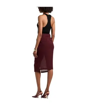 Saint Laurent Simple Solid Color Skirt