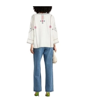 Isabel Marant Étoile Geometric Print Long Sleeve Blouse