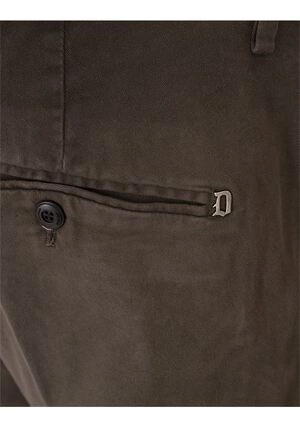 DONDUP Logo Casual Trousers - Brown