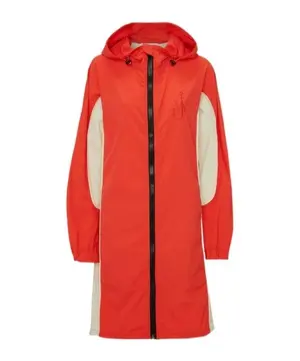J.W.ANDERSON Logo-embroidered Colour-block Parka - Red