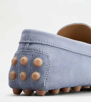 TOD'S Gommino Suede Driving Loafers - Blue