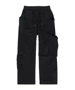VIVIENNE WESTWOOD Draped Stretchcotton Cargo Sweatpants - Black
