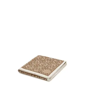 Loewe Anagram Towel In Cotton - Brown