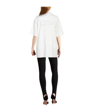 Balenciaga Oversized Crewneck T-shirt With Crystal Embellishments