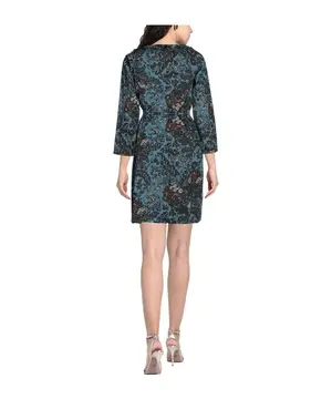 Max Mara Floral Print V-neck Wrap Dress