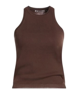 Max Mara Crewneck Racerback Ribbed Tank Top