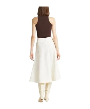 Max Mara Crewneck Racerback Ribbed Tank Top