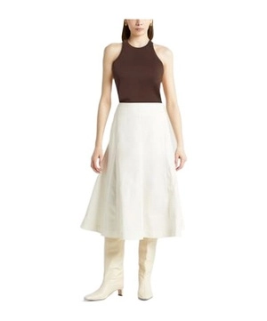 Max Mara Crewneck Racerback Ribbed Tank Top