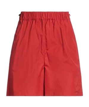 Max Mara Elastic-waist Wide-leg Shorts - Red