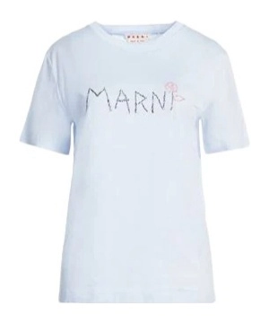 Marni Plain Colour T-shirts - Blue