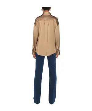 Brunello Cucinelli Embellished Satin Blouse