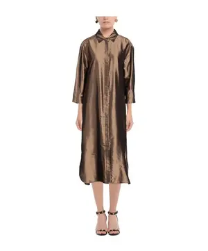Max Mara Simple Solid Color Shirt Dress
