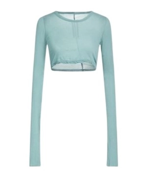 Rick Owens Sheer Mesh Cropped Top