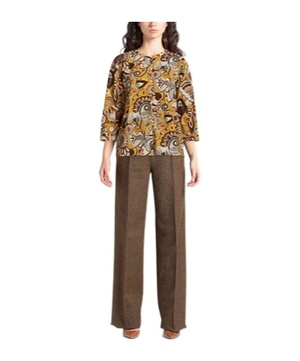 Max Mara Long Sleeve Printed Shirt - Multicolor