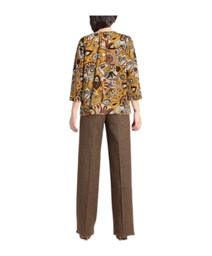 Max Mara Long Sleeve Printed Shirt - Multicolor