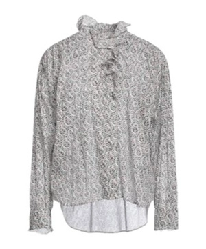 Isabel Marant Étoile Long-sleeve Ruffled Floral Shirt