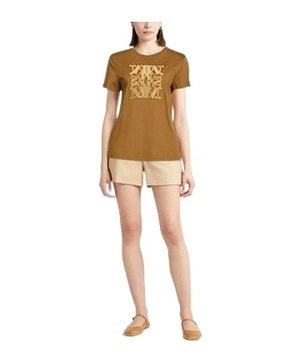 Max Mara Crew-neck Short-sleeve T-shirt - Brown