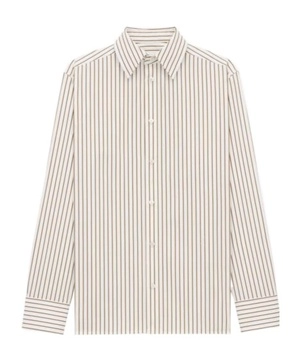 Saint Laurent Striped Long Sleeve Shirt