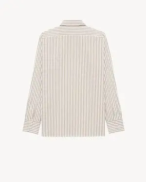 Saint Laurent Striped Long Sleeve Shirt