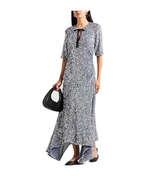 GANNI Sequined Knit Midi Dress