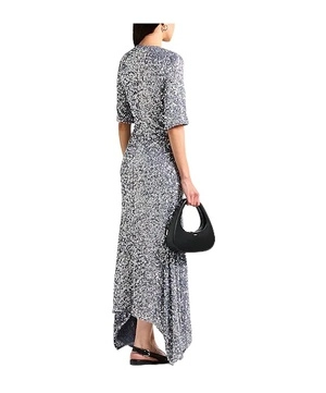 GANNI Sequined Knit Midi Dress