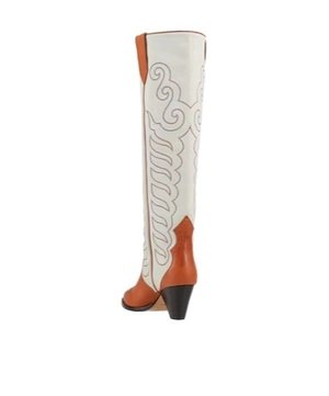 Isabel Marant Étoile Two-tone Suede Western Boots