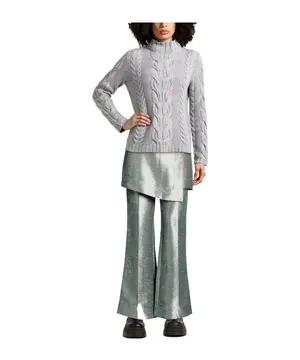 GANNI Wide-leg Trousers With Wrap Detail