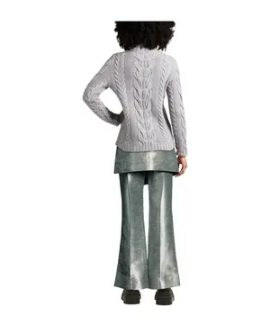 GANNI Wide-leg Trousers With Wrap Detail