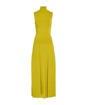 Alaïa Stretch Fineknit Maxi Dress - Yellow