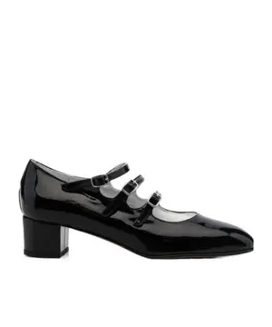CAREL Kina Triple Strap Mary Janes Pumps - Black