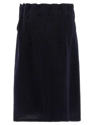 Prada Wool Knit Midi Skirt