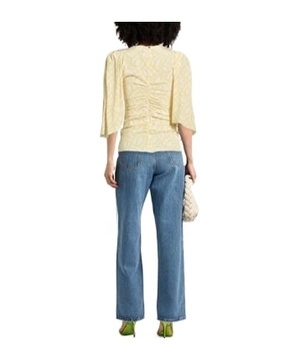 Isabel Marant Étoile Two-tone Gathered Crewneck Top - Nude