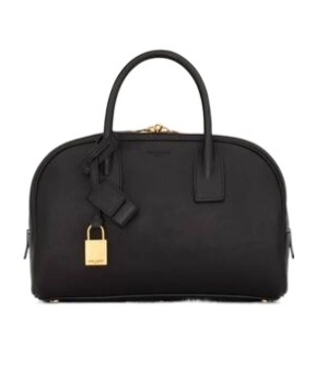 Saint Laurent Sac De Jour Boston In Grained Leather Small - Black