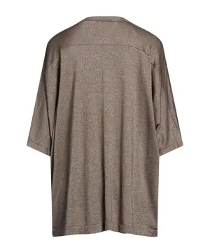 Brunello Cucinelli Shimmer Crewneck Short-sleeve Top - Gray