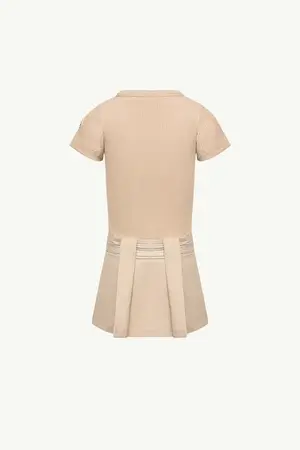 Moncler Cotton Dress With Bow Detail
