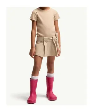 Moncler Cotton Dress With Bow Detail