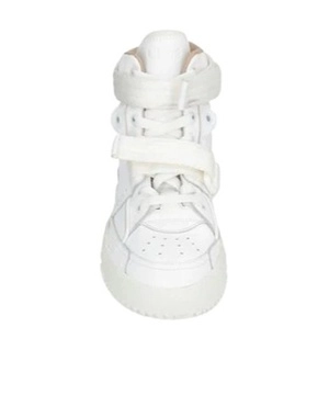 Chloé High-top Leather Sneakers With Velcro Fastening