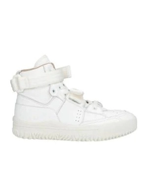 Chloé High-top Leather Sneakers With Velcro Fastening