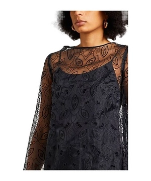 Max Mara Embroidered Organza Dress